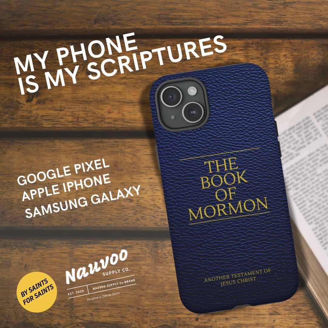 LDS Scripture Phone Case | Book of Mormon Magsafe Iphone, Samsung ...