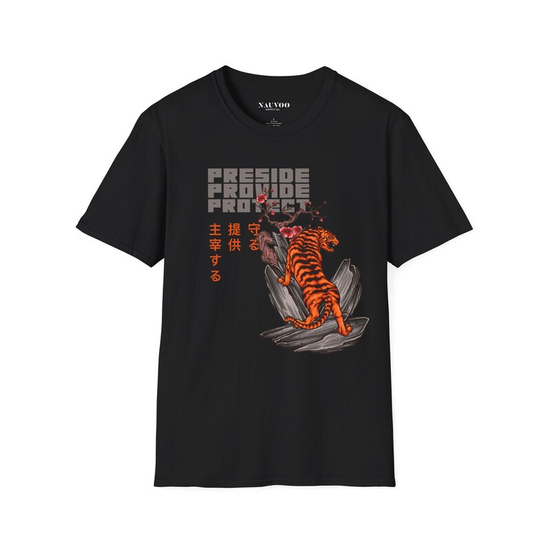 Mens Preside Provide Protect - Japanese Style Family Proclamation T ...