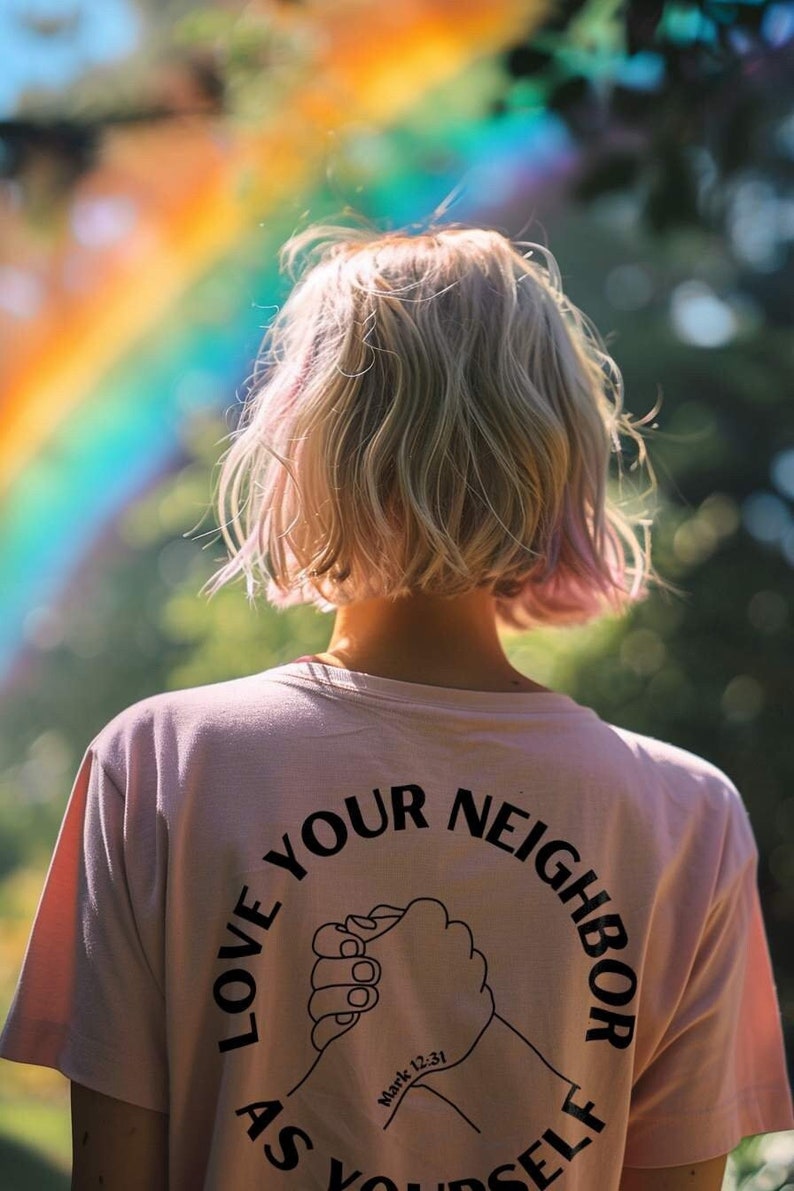 Love Your Neighbor Pocket Tee, Plain Pocket, Mark 12:31 Tshirt, Love ...