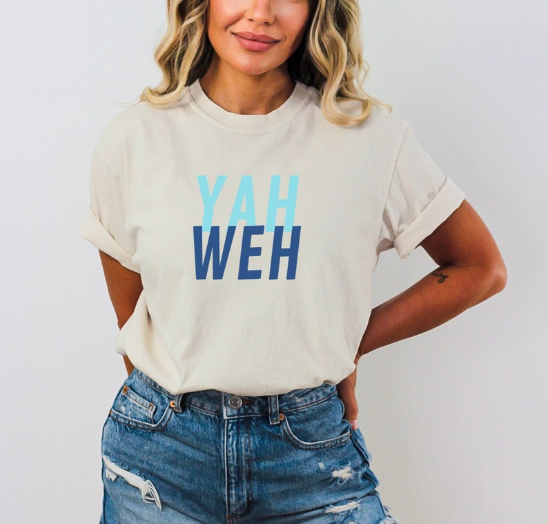 YAHWEH Exodus 3:14 Bible Verse Crewneck Christian Apparel Minimalist Faith-based Clothing ...