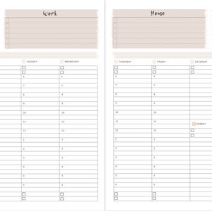 Full Letter Size Printable Planner: Weekly With Hourly Agenda - Etsy