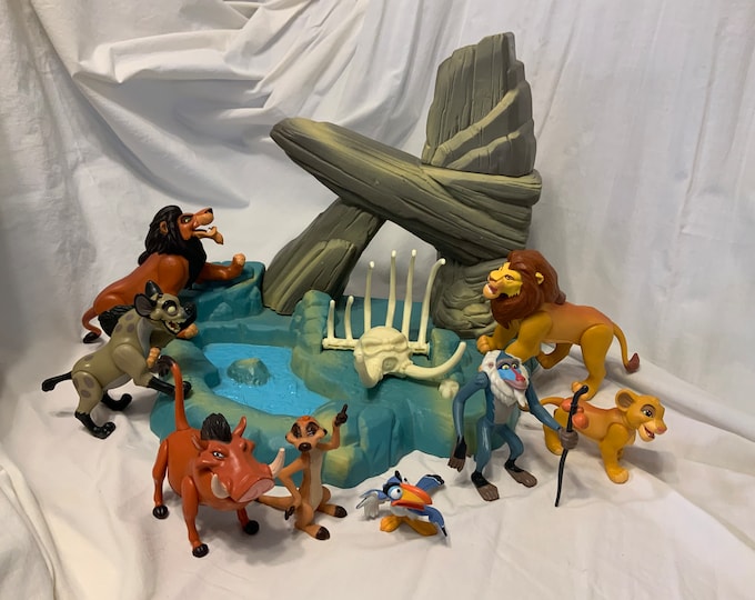 Lion King Pride Rock Play Set With Action Figures Vintage 1990s - Etsy