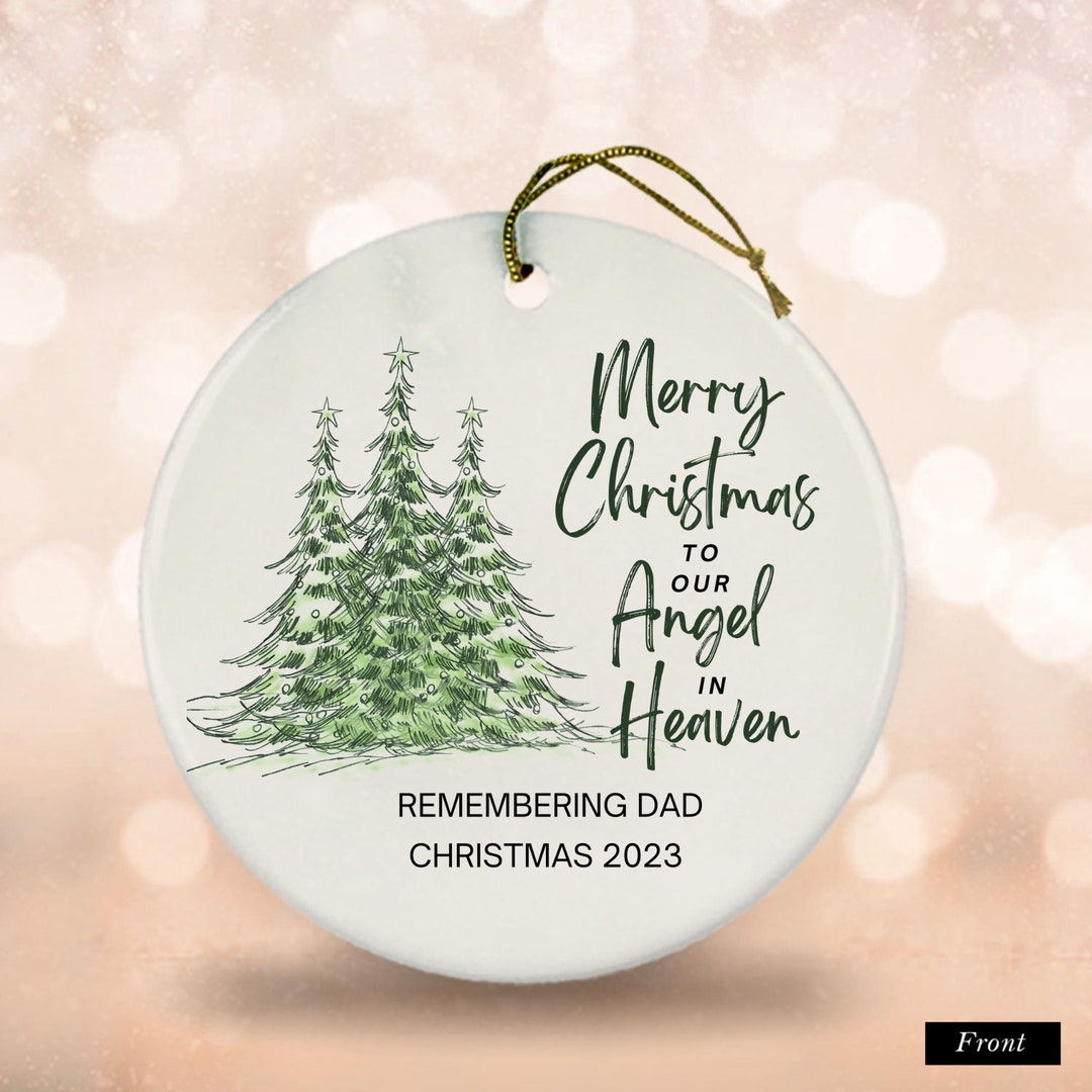 Angel in Heaven Ornament Dad, Angel in Heaven Dad, Remembering Dad Who ...