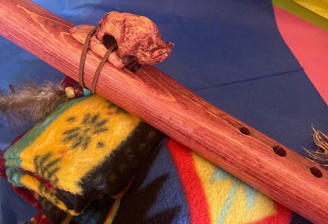 Jonah Thompson Native American BUFFALO Flute With Fleece Case - Etsy