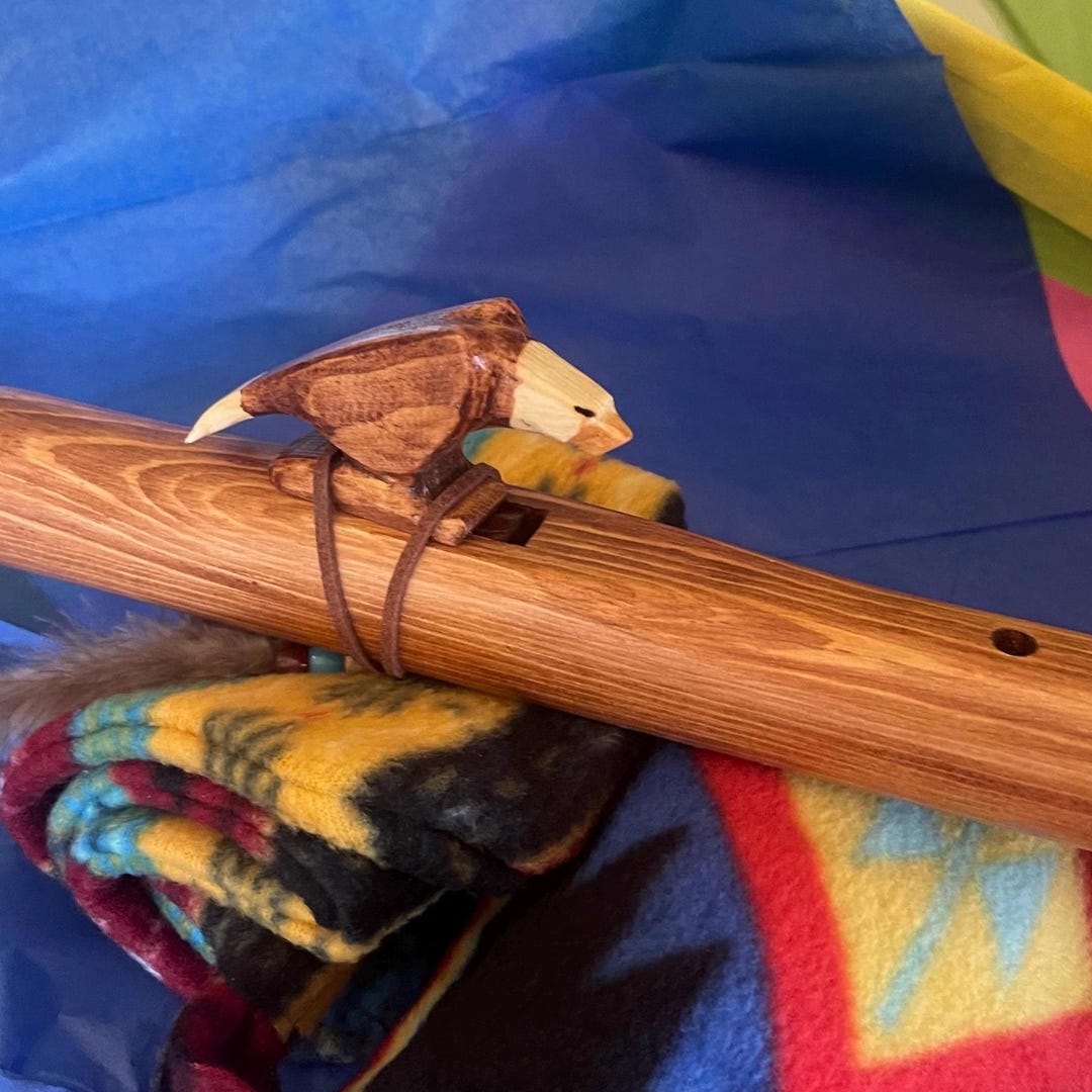 Jonah Thompson Native American EAGLE Flute With Fleece Flute Bag - Etsy