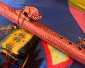 Jonah Thompson Native American Mountain Lion Flute With Fleece Case - Etsy