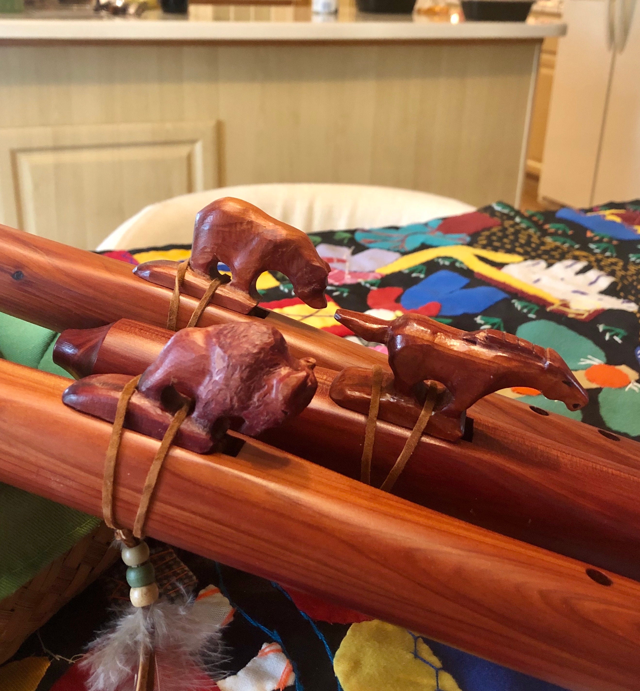 Jonah Thompson Native American BUFFALO Flute With Fleece Case - Etsy