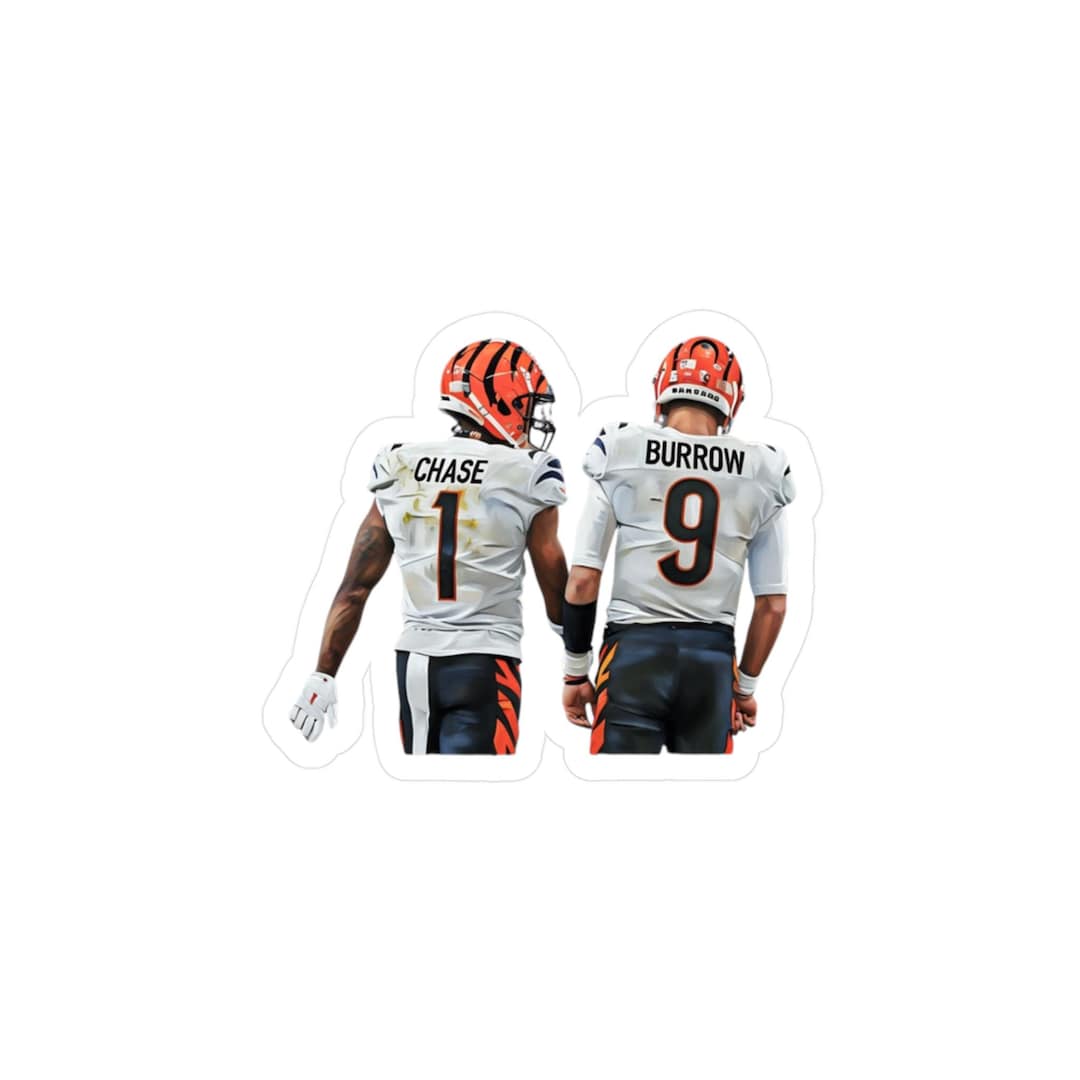 Chase and Burrow Bengals Sticker: NFL Football Vinyl Decal - Etsy