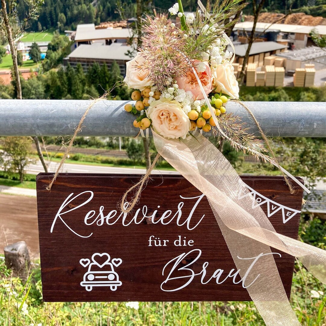 Wedding Sign Reserved for the Bride | Wooden Sign | Parking Space ...