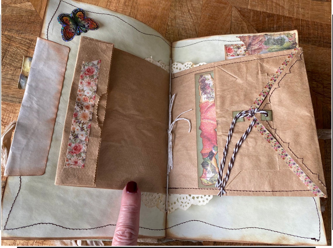 Handmade Hard Cover 3 Signature,48 Pages(96 Front/back) Junk Journal ...