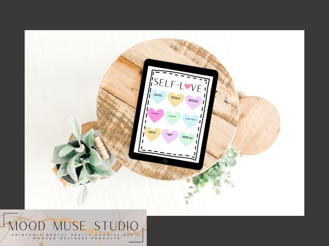 Self-love Worksheet Journal Sheet - Etsy