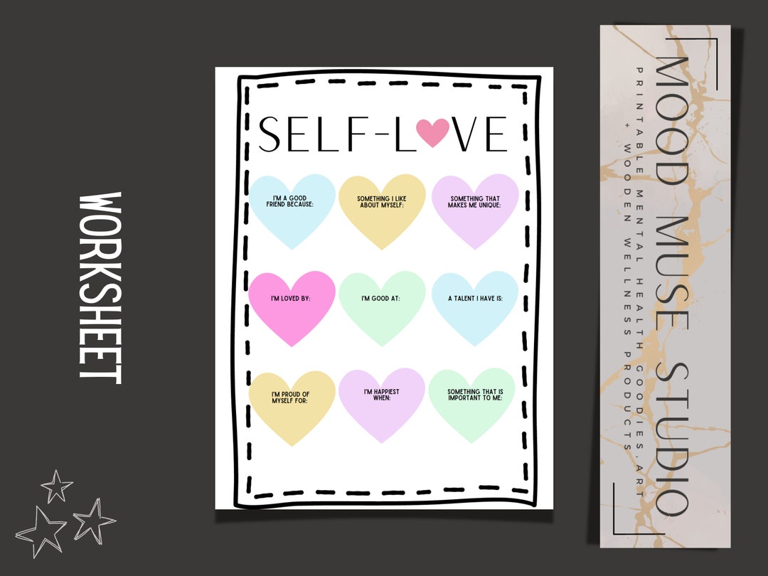 Self-love Worksheet Journal Sheet - Etsy