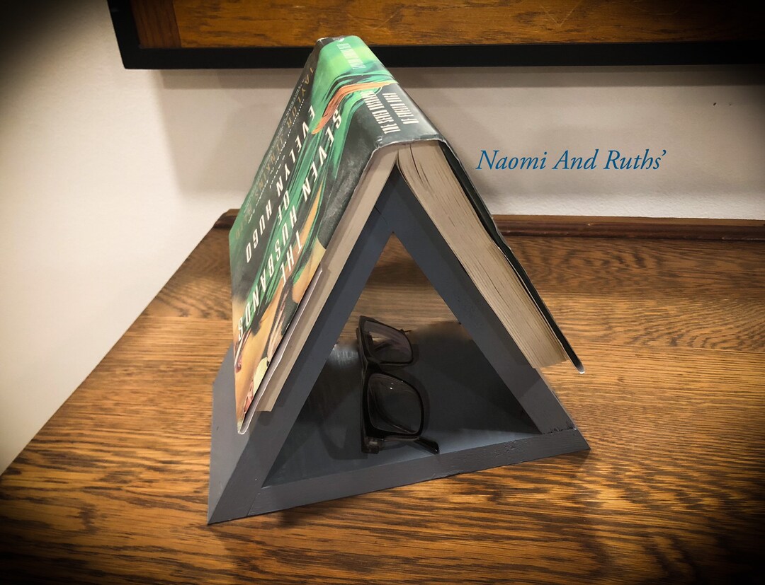 Wooden Triangle Book Stand/ Book Holder/ Bookmark - Etsy