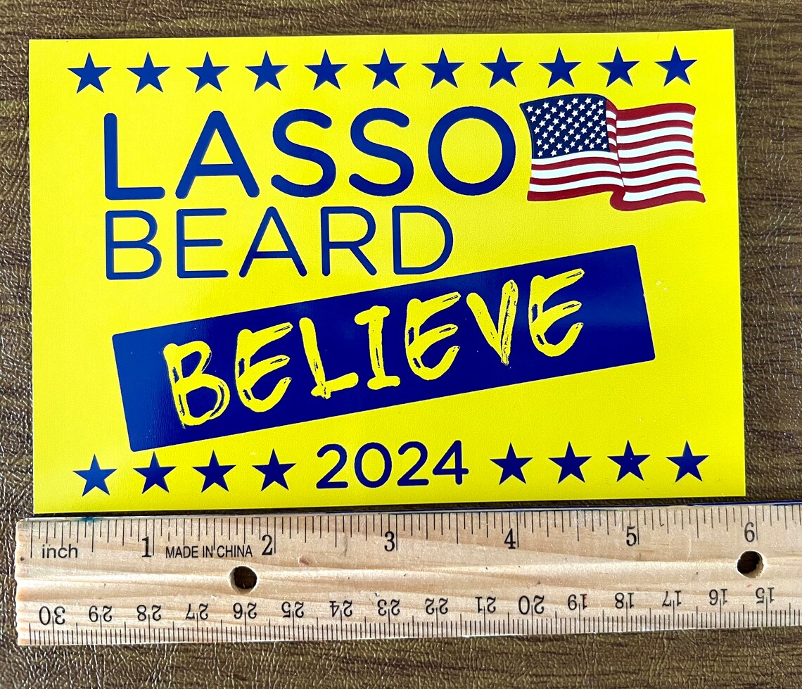 Lasso-beard 2024 Election Magnet for Your Car or Refrigerator, Sized ...