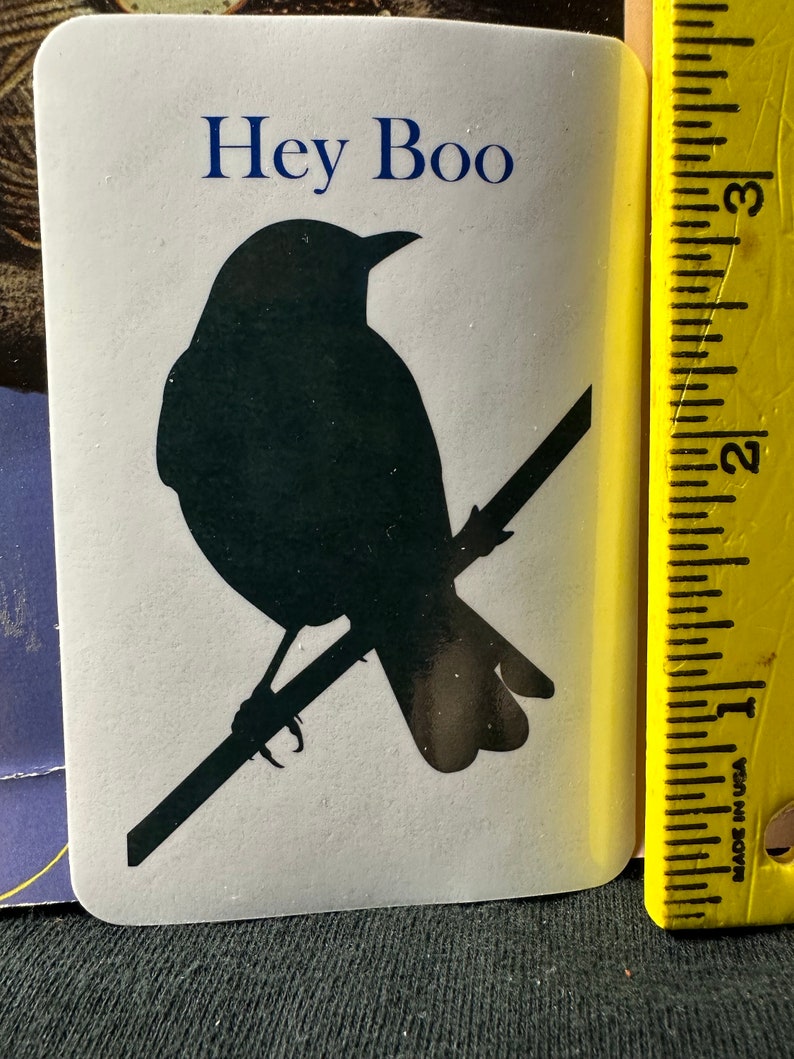 Hey Boo Solid Sticker Inspired by Harper Lee’s to Kill a Mockingbird - Etsy