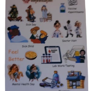 Sick Day Doctor Visit Stickers - Perfect for Planner/journals - Etsy