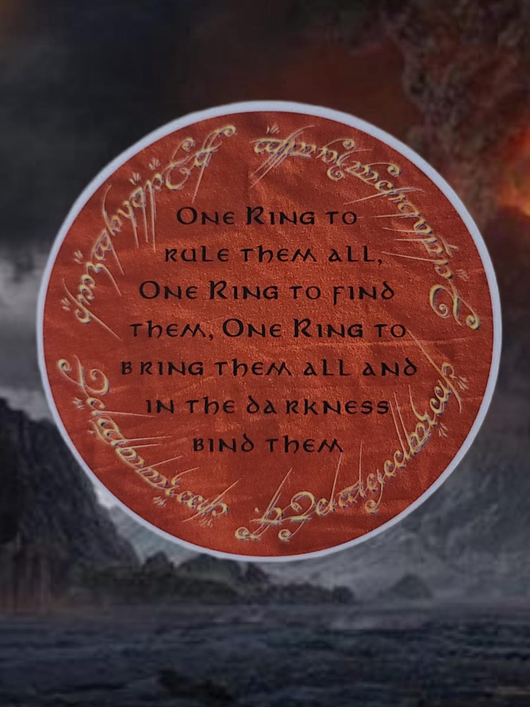 One Ring to Rule Them All! Lord of the Rings the Hobbit Laptop Water ...