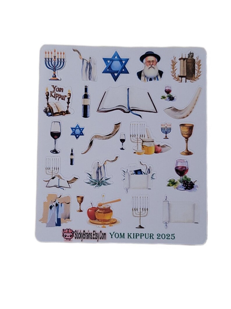 Yom Kippur Planner Sheet for Planner, Journal, Crafting, and Decorating ...