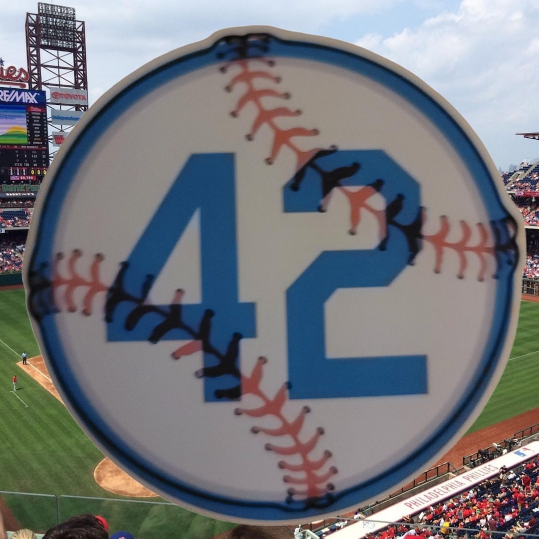 Jackie Robinson #42 Baseball Sticker Decal Pinstripe Brooklyn Dodgers ...