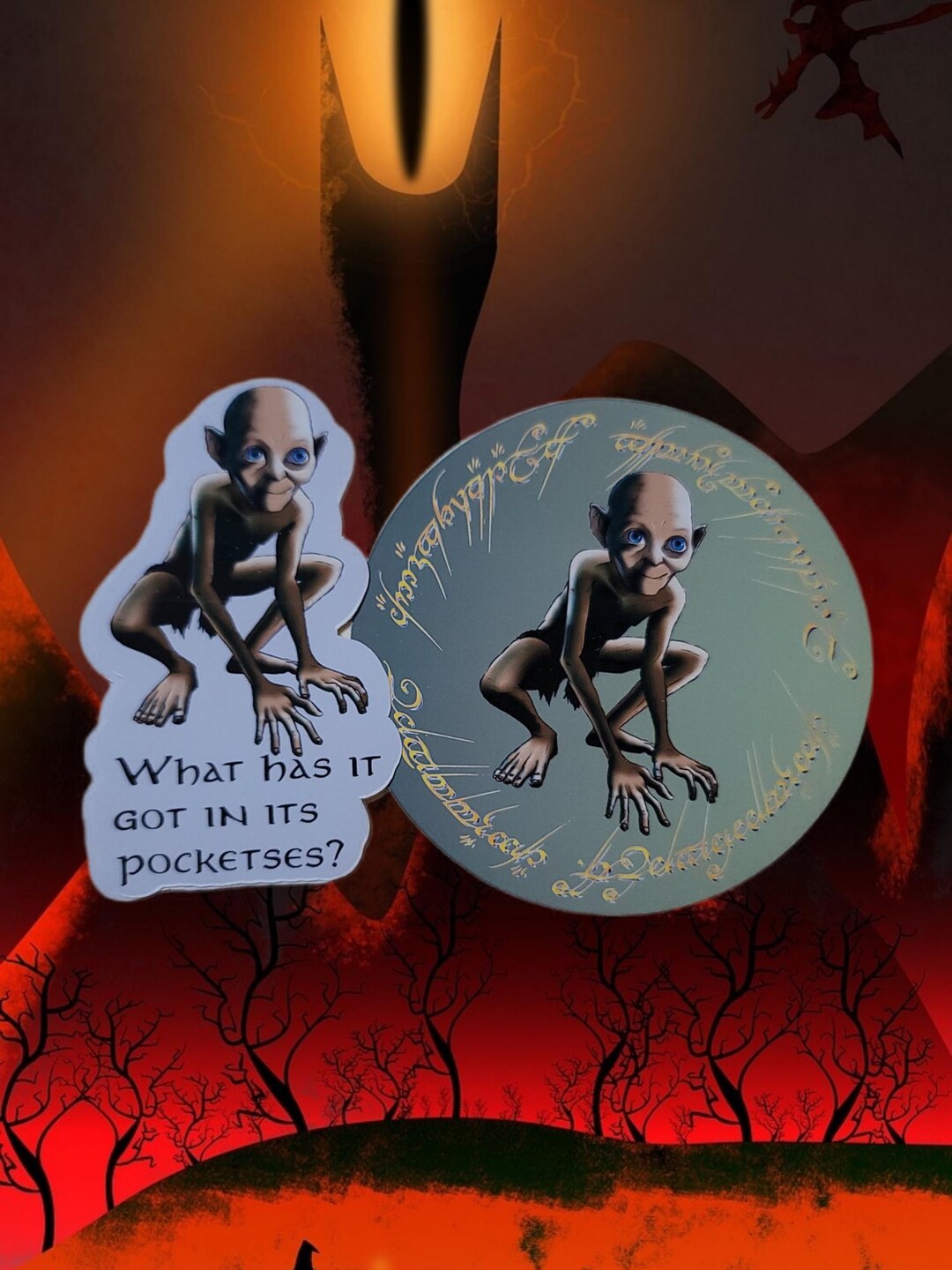 Gollum the Hobbit Laptop/water-bottle Stickers 3.25 Inches High - Etsy