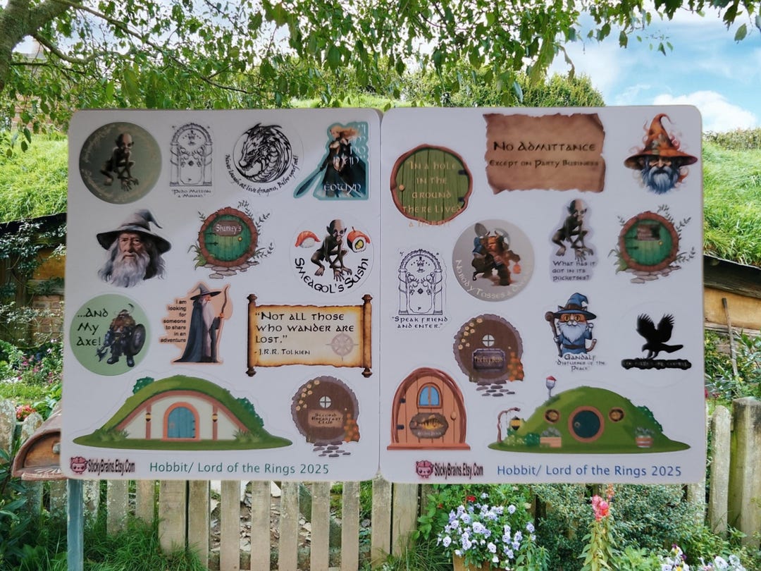 Hobbit - Lord of the Rings Inspired Stickers - Perfect for Planner ...