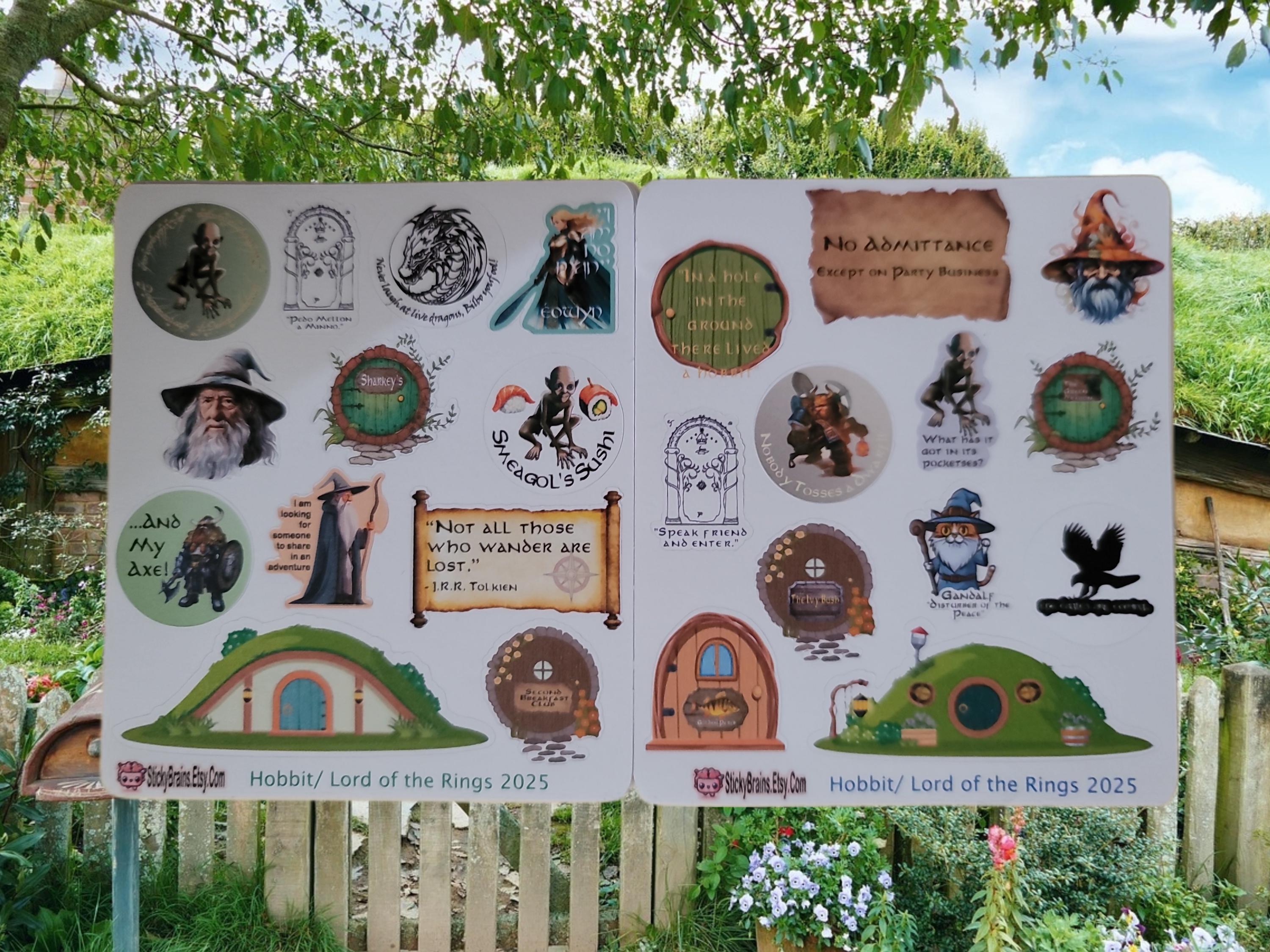 Hobbit - Lord of the Rings Inspired Stickers - Perfect for Planner ...