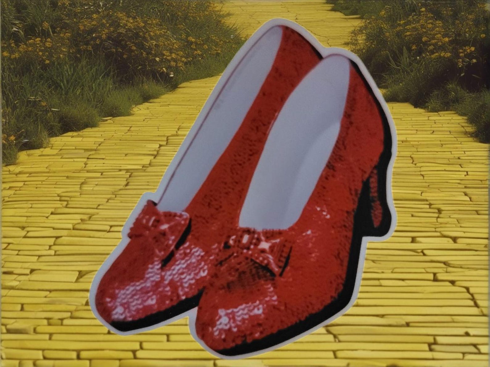 Ruby Slippers Sticker | Wizard of Oz Inspired Red Shoes Decal ...