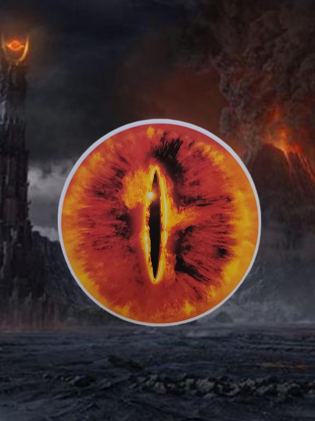 Eye of Sauron Lord of the Rings Inspired Laptop Water-bottle Sticker 3 ...