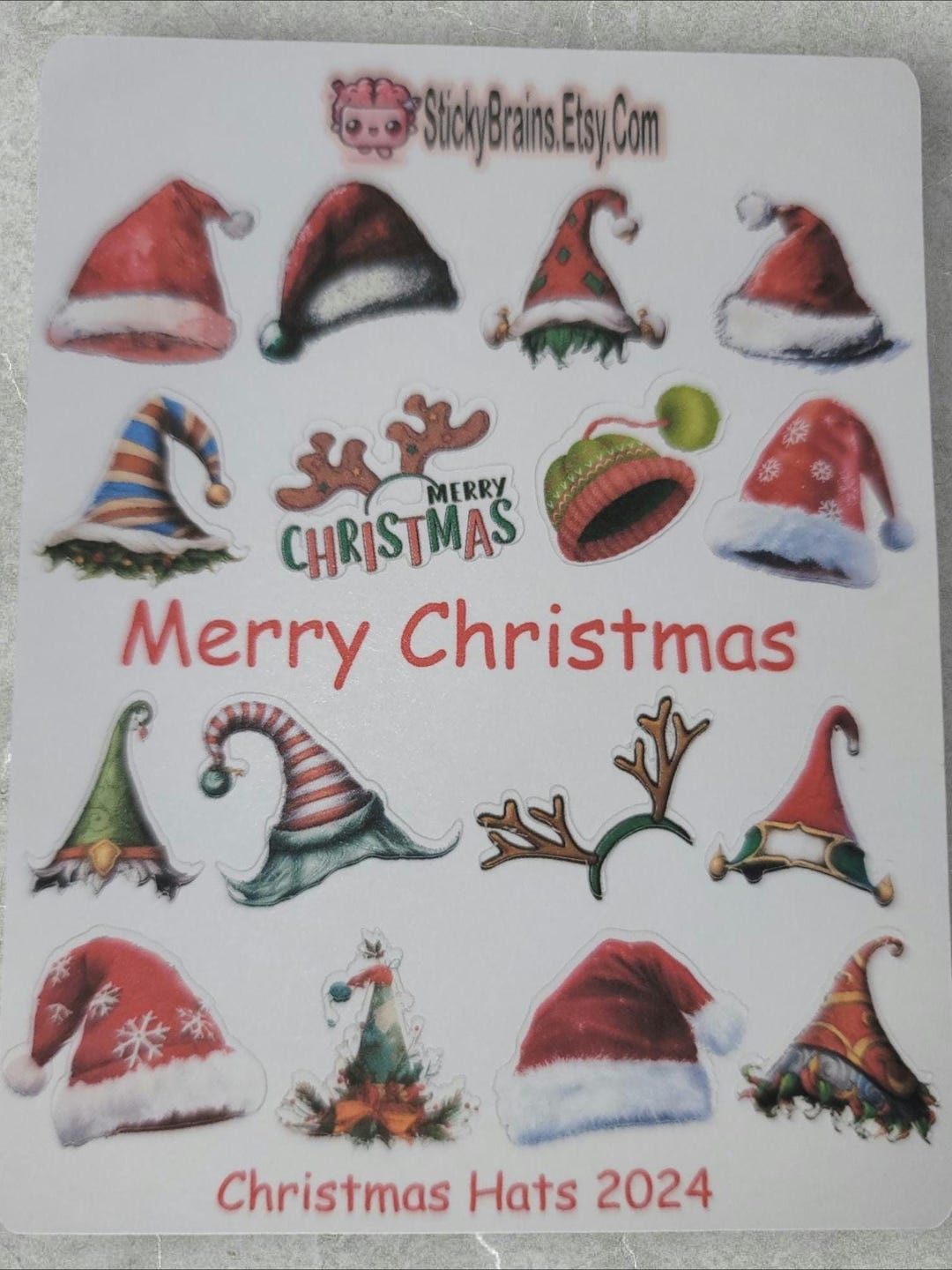 Christmas Hat Stickers! Holiday Hats, Santa Elf and More!!! - Perfect ...