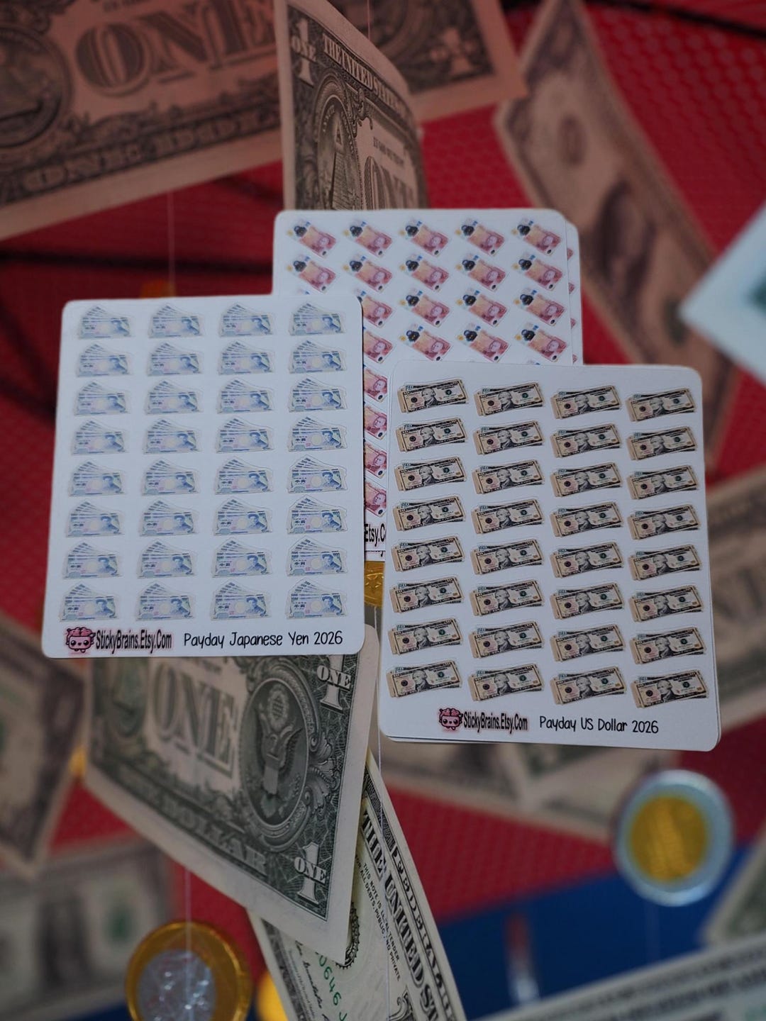 Payday Planner Stickers: Multi-currency Stickers - Etsy