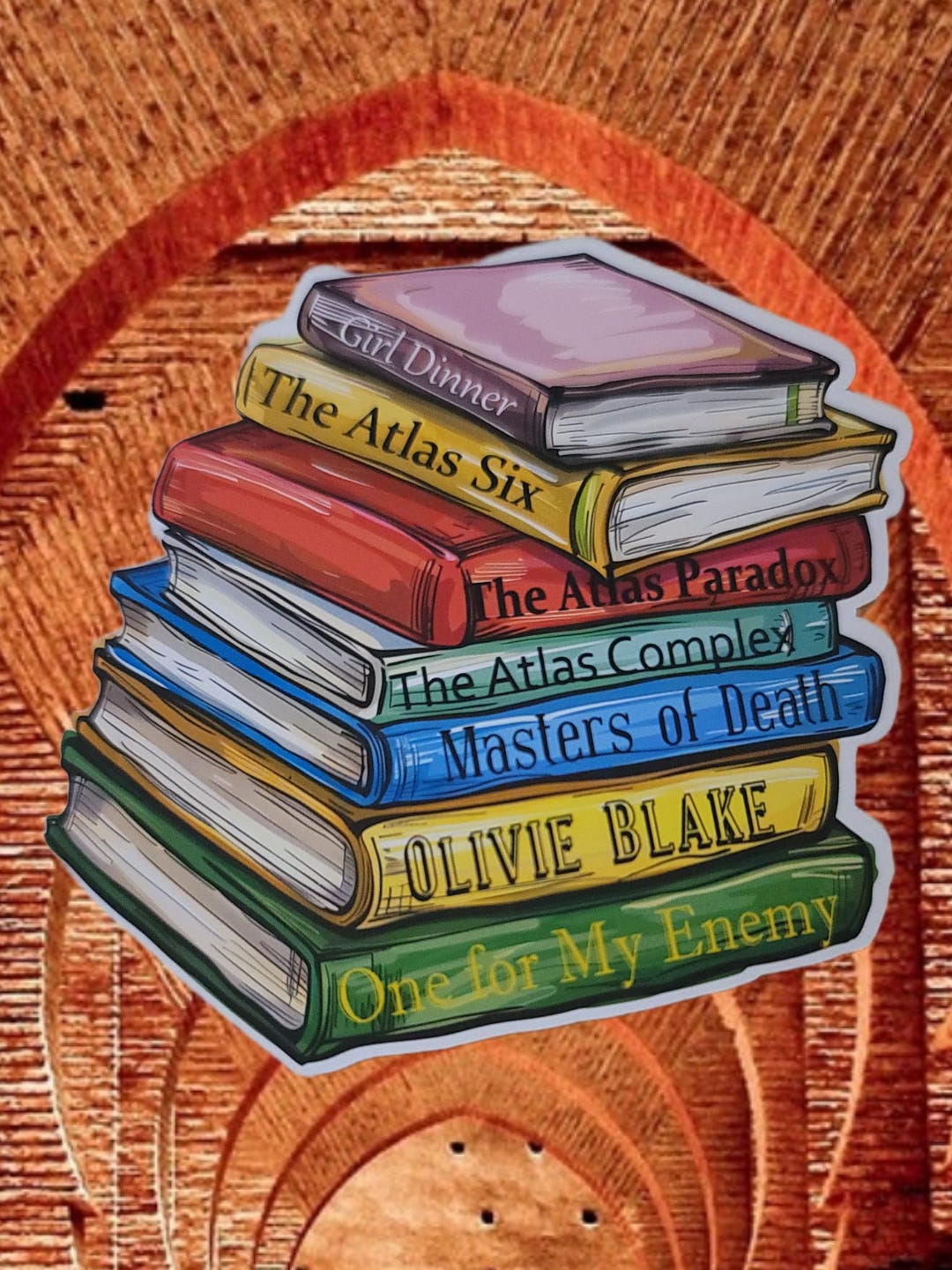 Book Stack of Olivie Blake Titles Laptop/water-bottle Sticker - Etsy