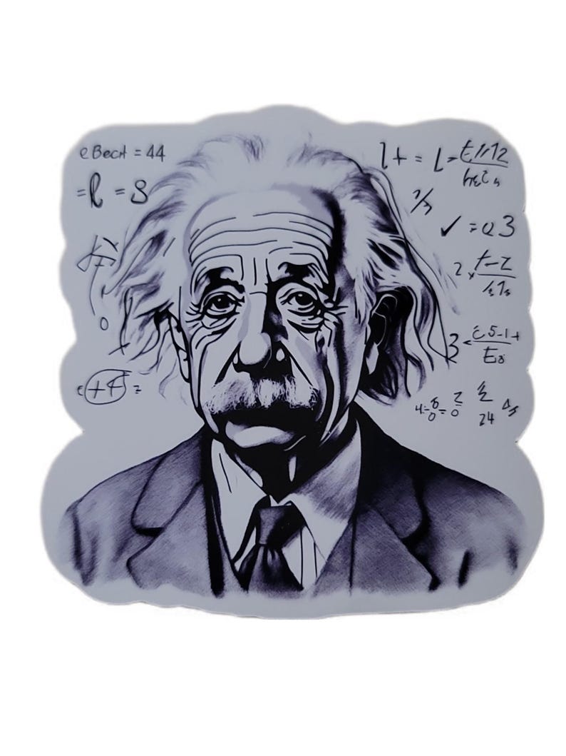 Albert Einstein Quote Stickers: Laptop, Water Bottle Decals - Etsy