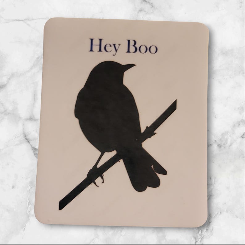 Hey Boo Solid Sticker Inspired by Harper Lee’s to Kill a Mockingbird - Etsy