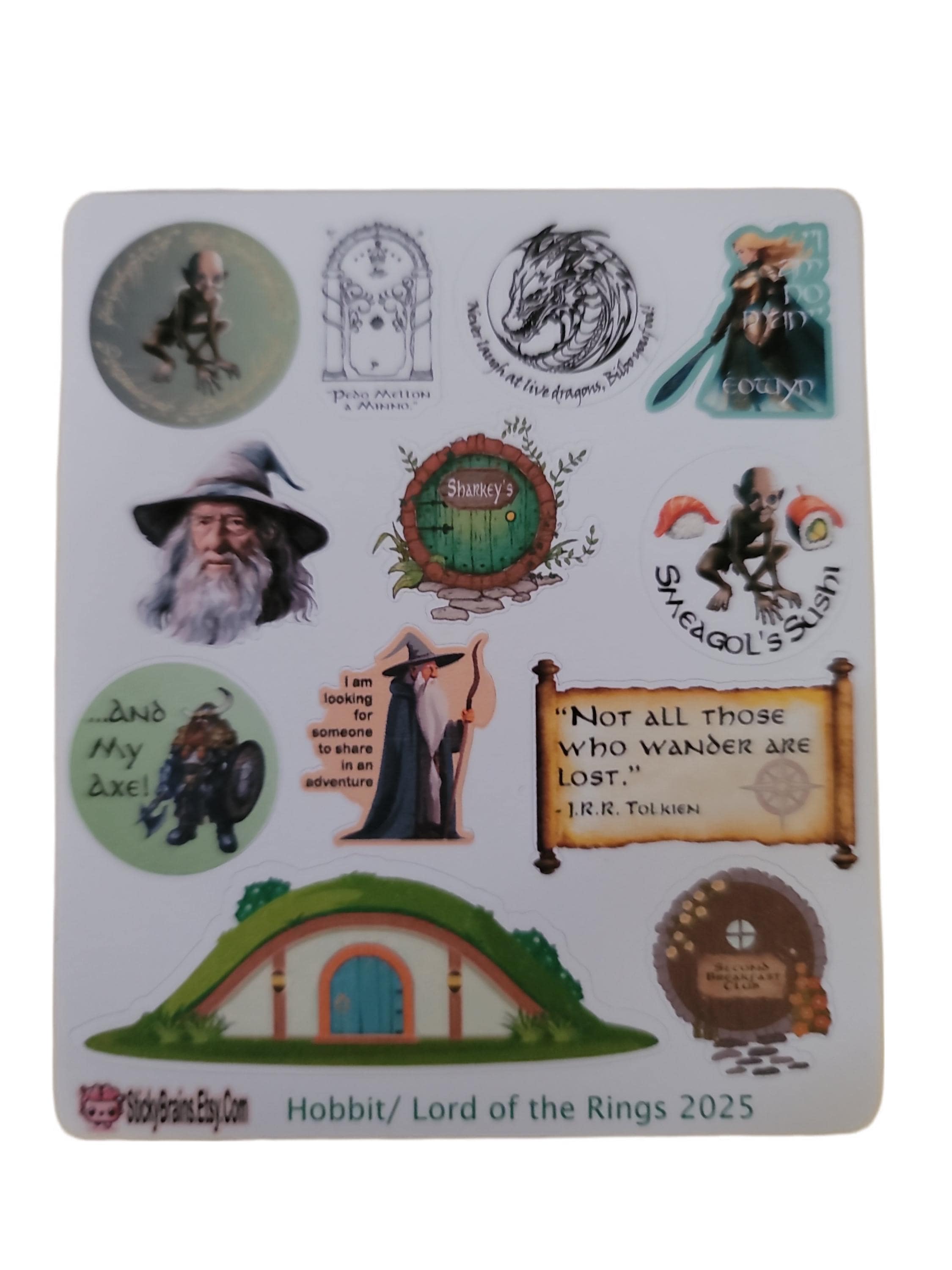 Hobbit - Lord of the Rings Inspired Stickers - Perfect for Planner ...