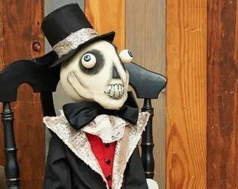 Joe Spencer Halloween gerty Witch Doll, Little Witch Gallerie Ll ...