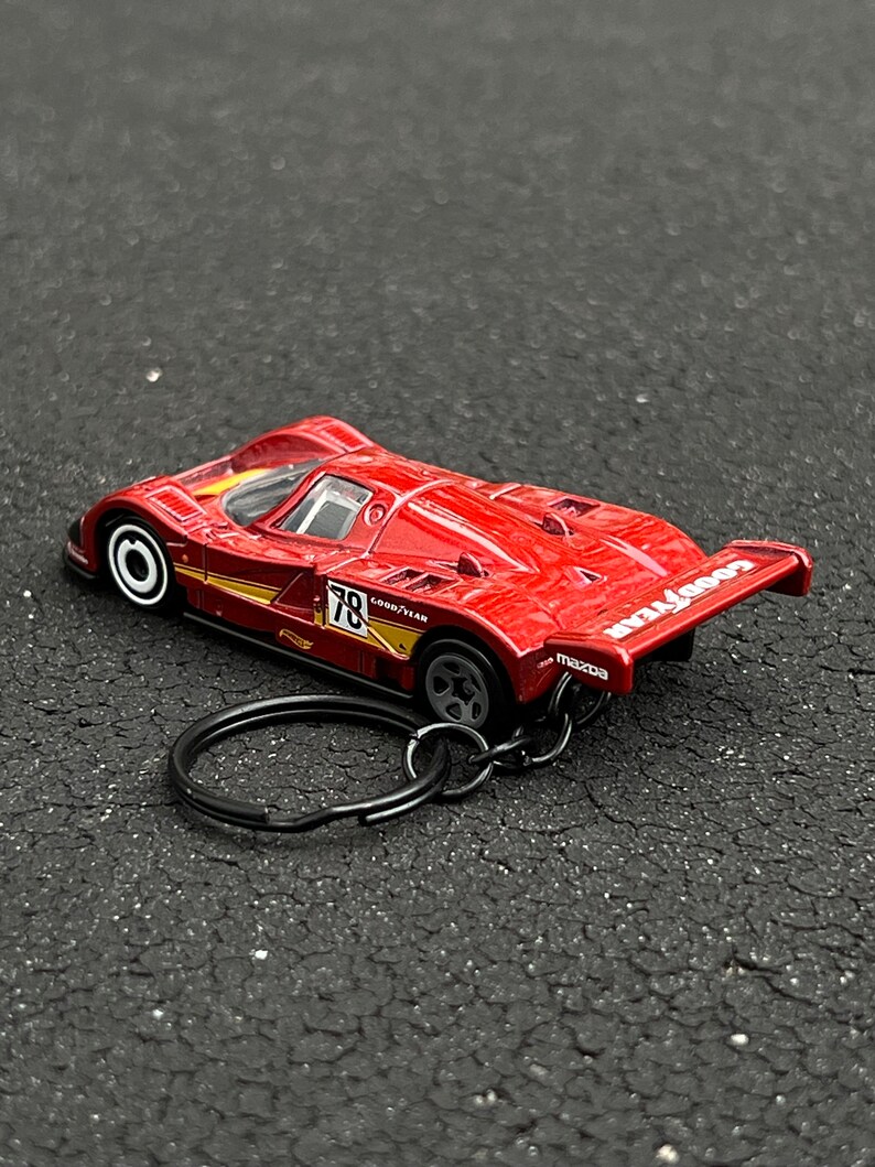Red Mazda 787B Hot Wheels Keychain Custom Made Miniature Collectible ...