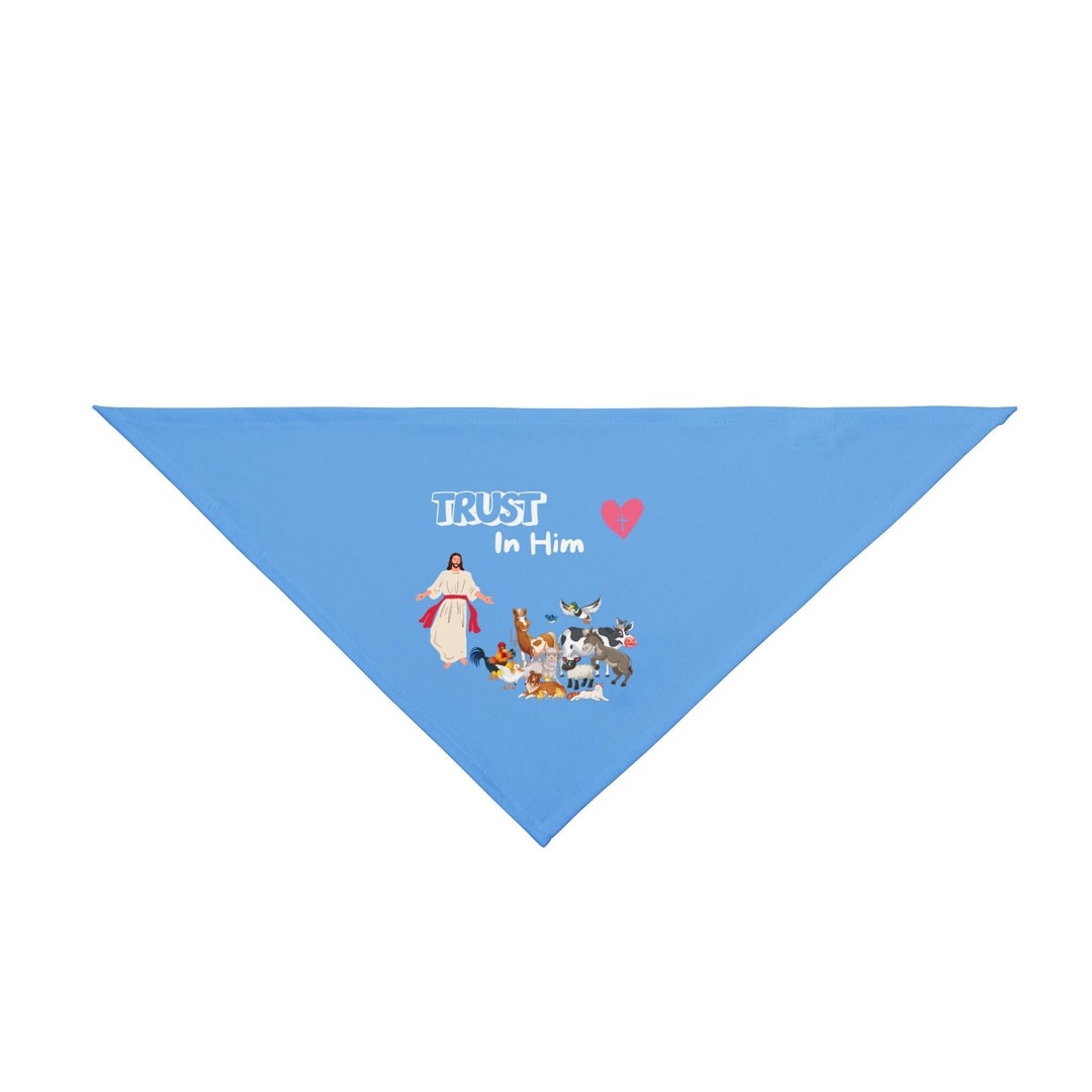 Faithful Pet Bandana, Jesus Inspired Dog Scarf, Christian Animal ...