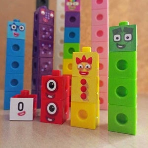 Numberblocks Math Snapcubes 0-10 Numbers - Etsy