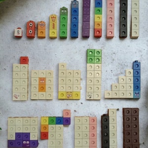 Numberblocks 1-20 Snapcubes With Stickers Math Cubes - Etsy