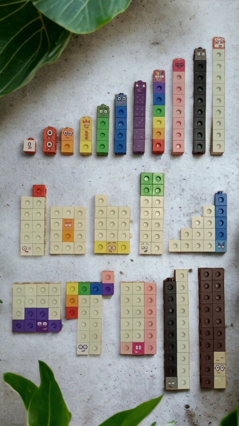 Numberblocks 1-20 Snapcubes With Stickers Math Cubes - Etsy Canada