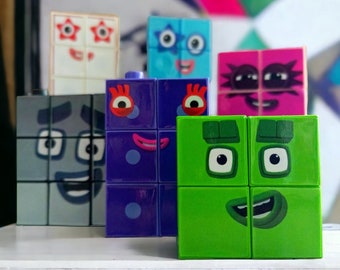 Numberblocks 0-20 Snapcubes, Complete Set 211 Pcs Cubes With Stickers ...