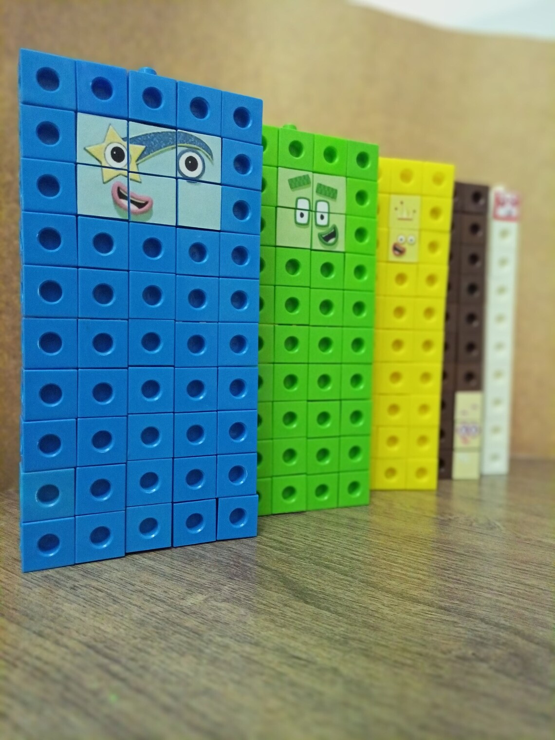 Numberblocks 10-20-30-40-50 Numbers Snapcubes - Etsy