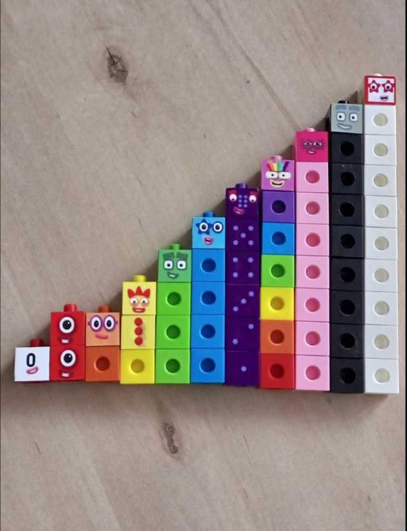Numberblocks 1-20 Snapcubes With Stickers Math Cubes - Etsy