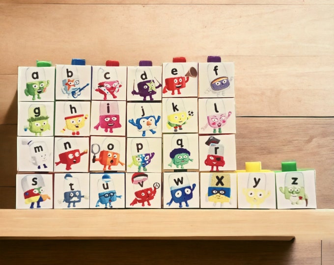 Numberblocks Alphablocks Snapcubes - Etsy