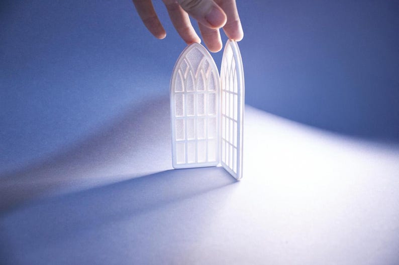 Gothic Dollhouse Windows 1:12 Scale – 3D Printed Miniature Cathedral ...