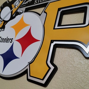 LARGE Pittsburgh Sports Team's Combo Wall Décor. - Etsy