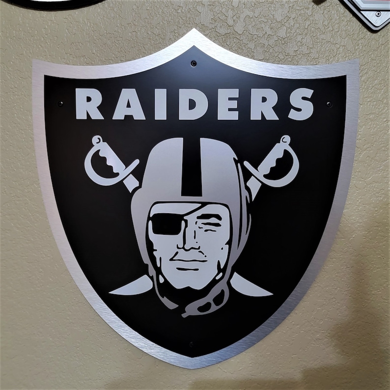 RAIDERS Shield Wall Décor - Etsy