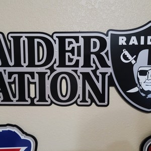 RAIDERS NATION Wall Décor. - Etsy