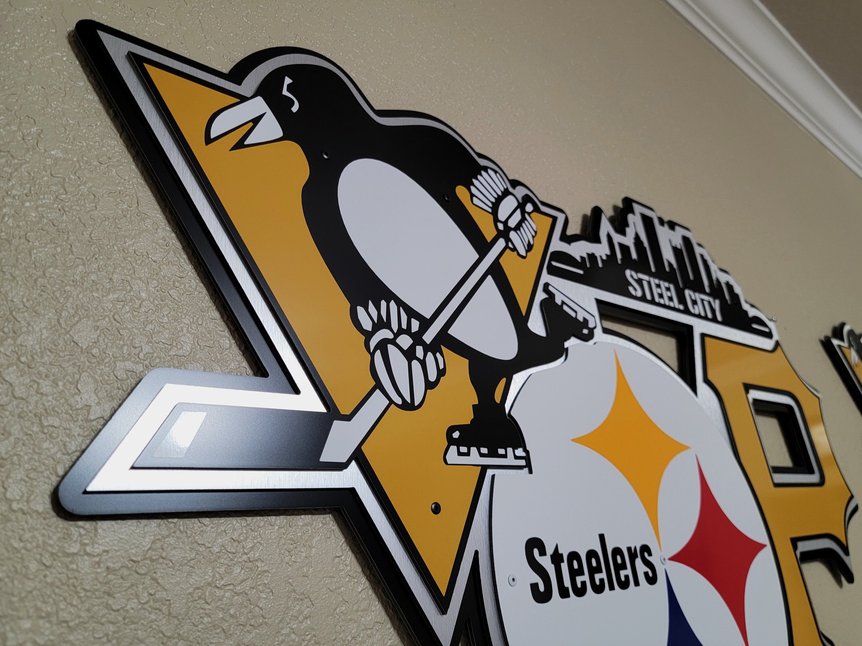LARGE Pittsburgh Sports Team's Combo Wall Décor. - Etsy