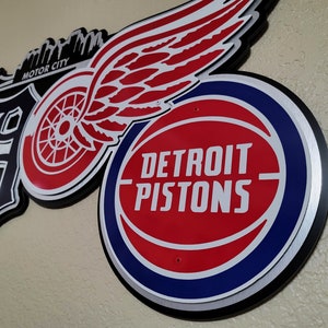 Detroit 3 Sports Team Combo Wall Décor. - Etsy